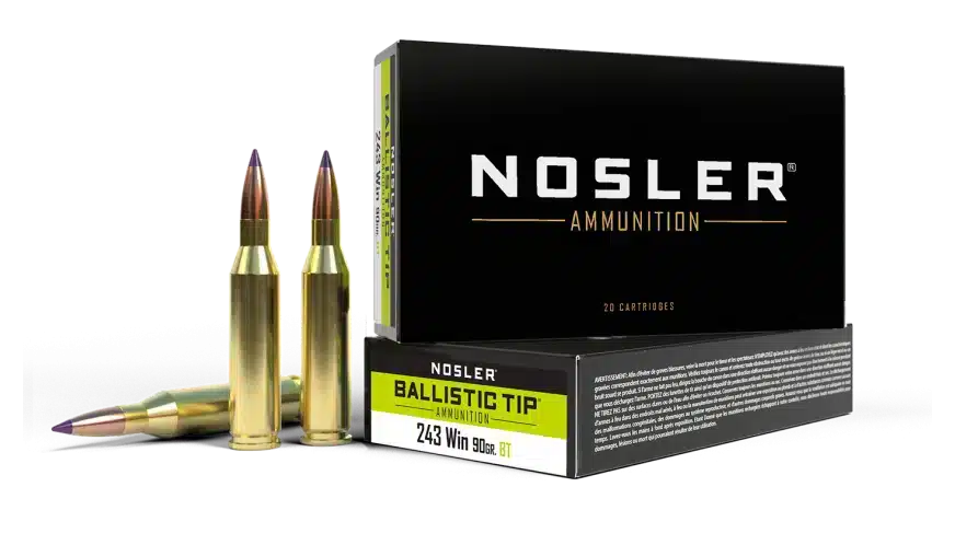 Nosler Ballistic Tip 243 Win 90gr BT - VICTORY RIDGE SPORTS