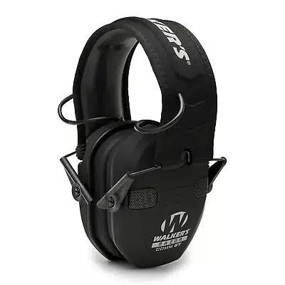 Walkers Razor Slim Electronic Quad Muff Low Profile Black - VICTORY RIDGE SPORTS