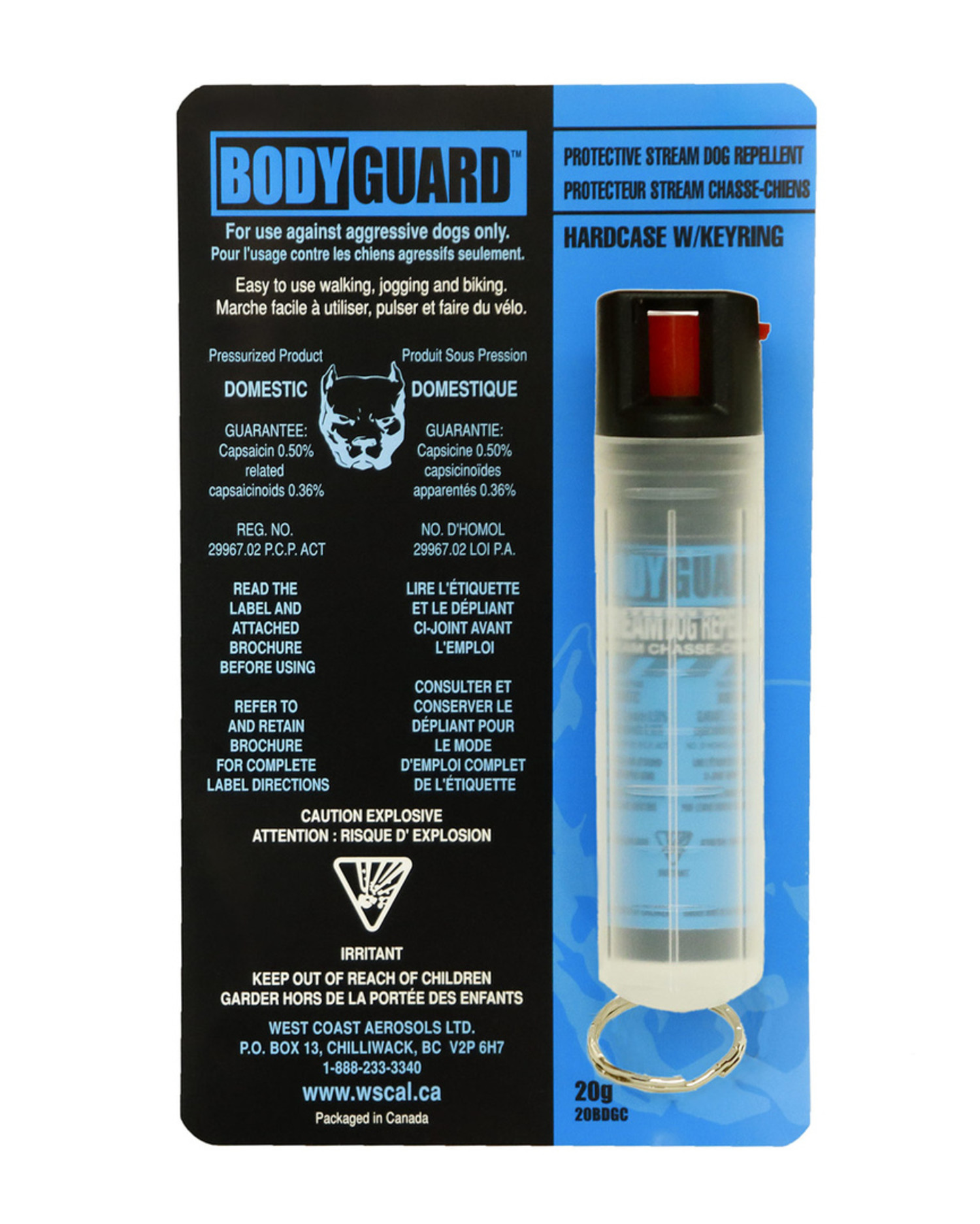 Defense Aerosols Bodyguard Stream Dog Repellent - VICTORY RIDGE SPORTS